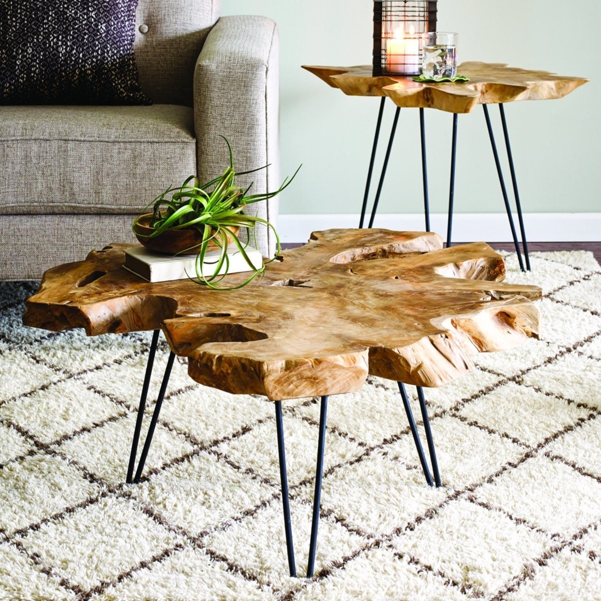 Takara Live Edge Teak Coffee Table