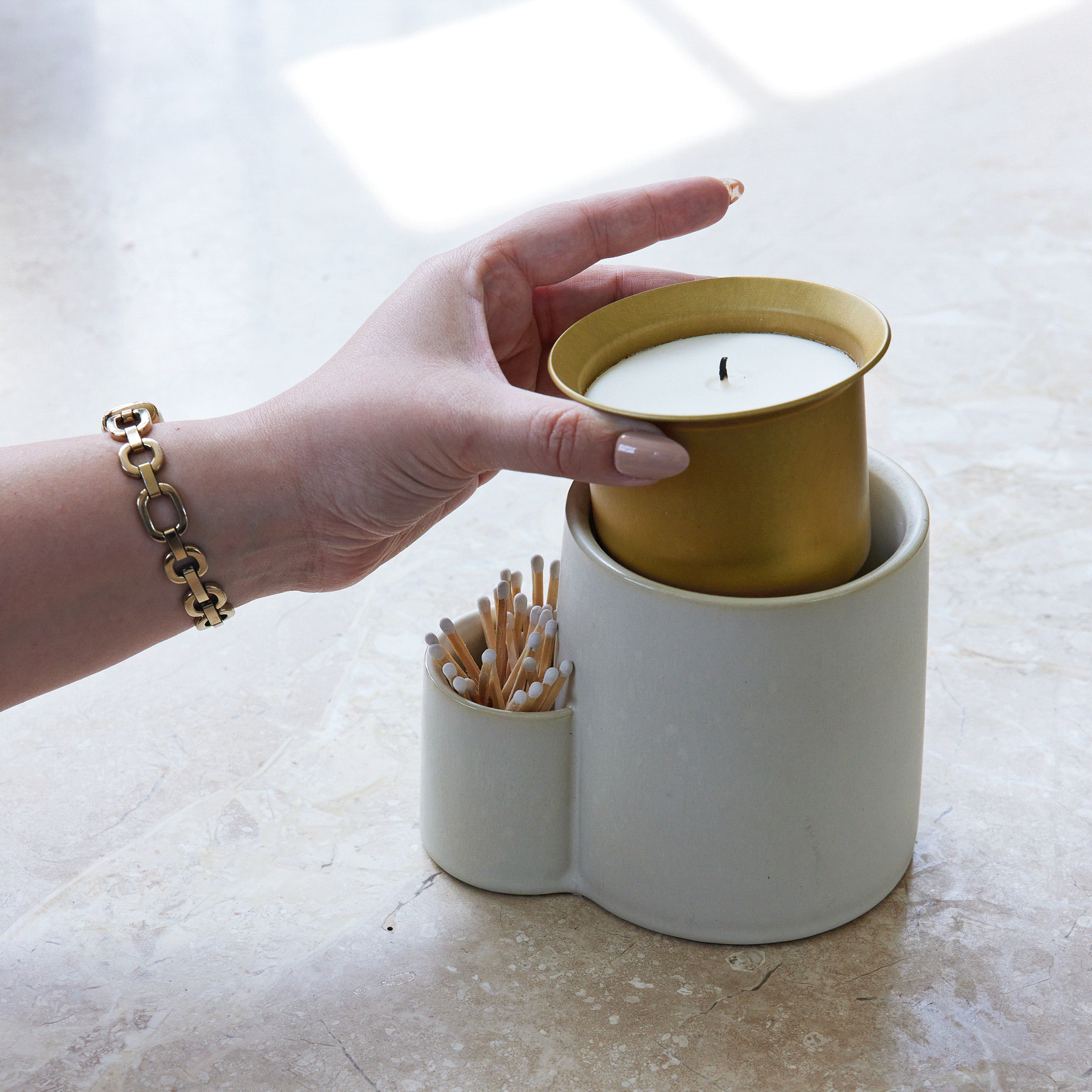 Ember Earth Candle + Planter - 8oz Soy Wax Candle in Ceramic Pot | lily ...