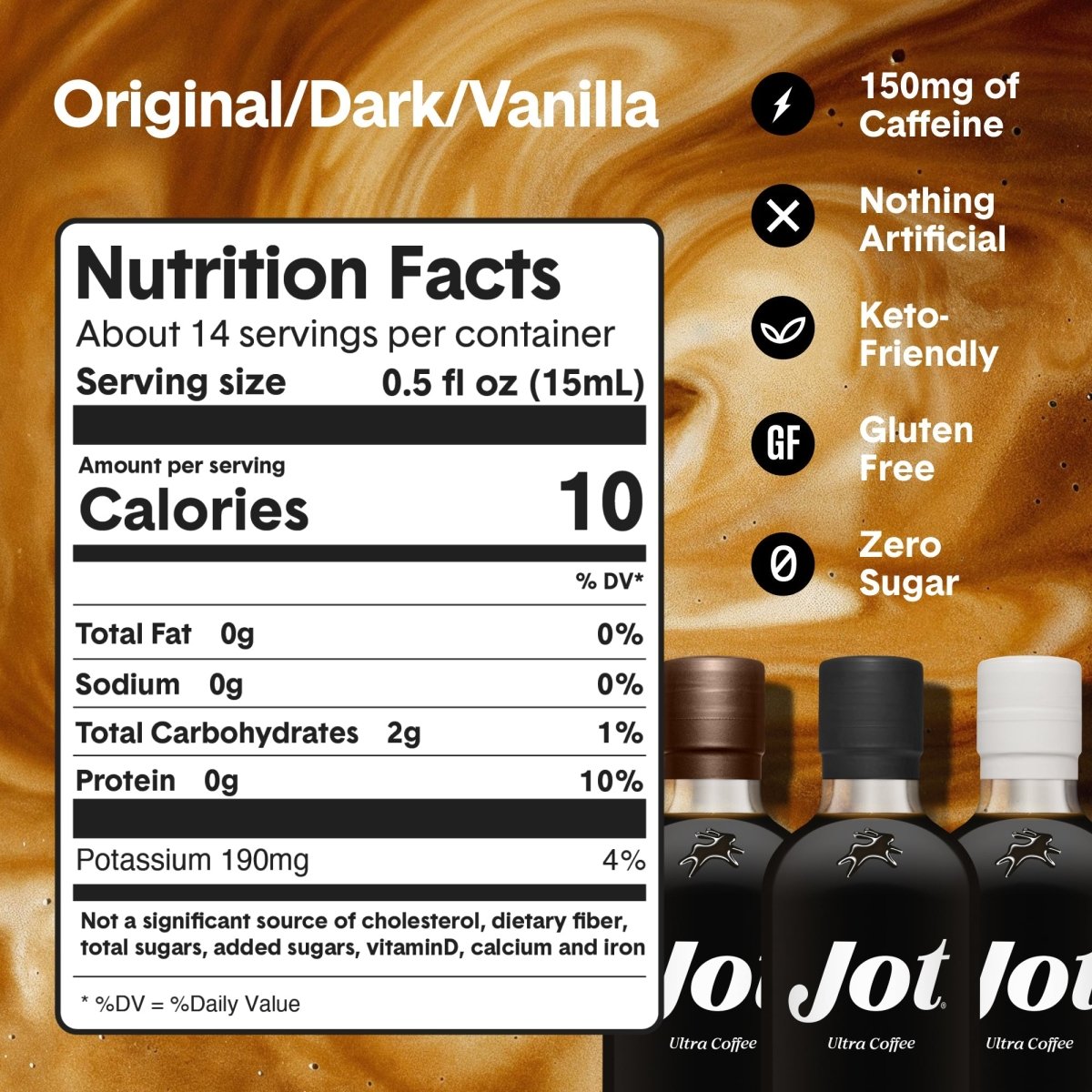 Jot Original + Vanilla + Dark Trio | Ultra Coffee Concentrate | lily & onyx