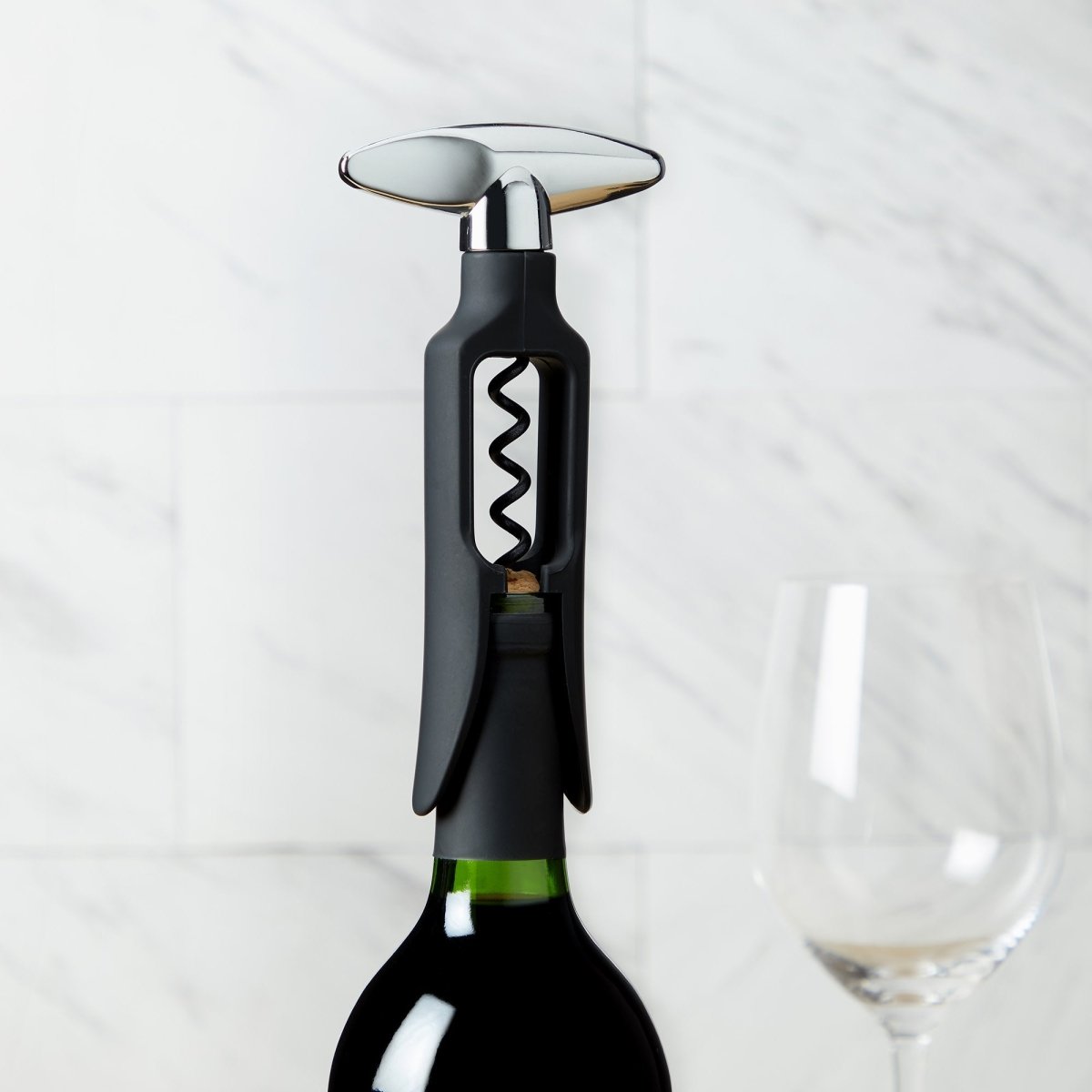 Twister Easy-Turn Corkscrew, Black | lily & onyx