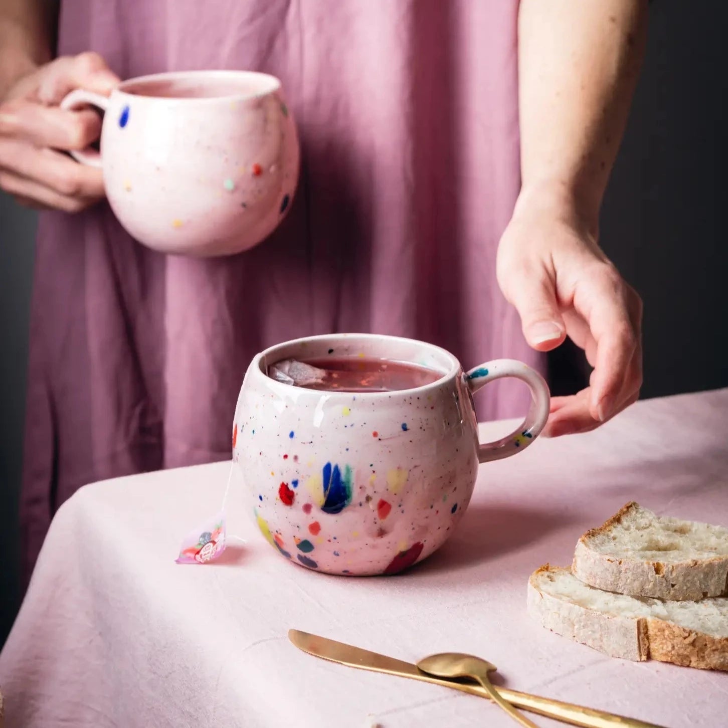 Party Ball Mug 17oz / 500ml, Pink | lily & onyx